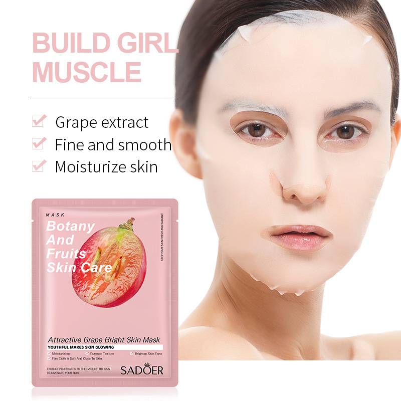 Sadoer Botany And Fruits Grape Bright Skin Face Sheet Mask | BIOAQUA Pakistan