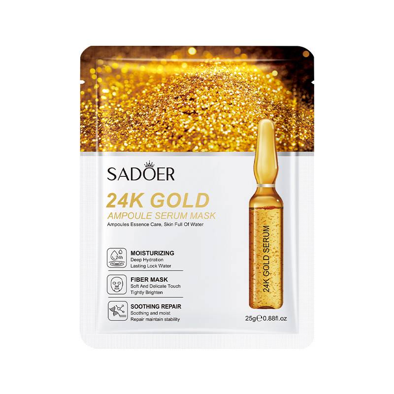 SADOER 24K Gold Ampoule Serum Facial Sheet Mask | BIOAQUA Pakistan