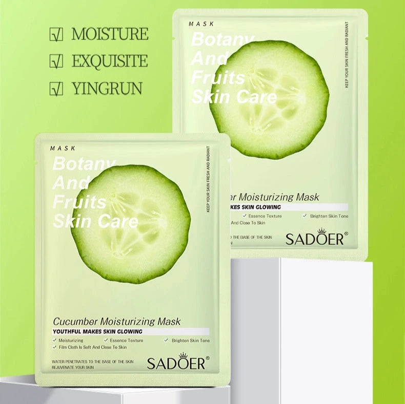 Sadoer Botany And Fruits Cucumber Moisturizing Face Sheet Mask | BIOAQUA Pakistan