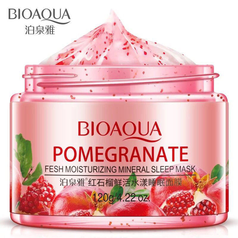 BIOAQUA Pomegranate Fresh Moisturizing Mineral Sleep Mask | BIOAQUA ...