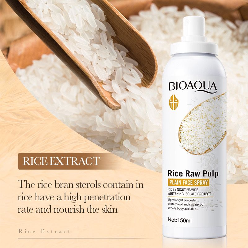 BIOAQUA Rice Plain Face Spray 150ml | Brightening Body Spray | BIOAQUA ...