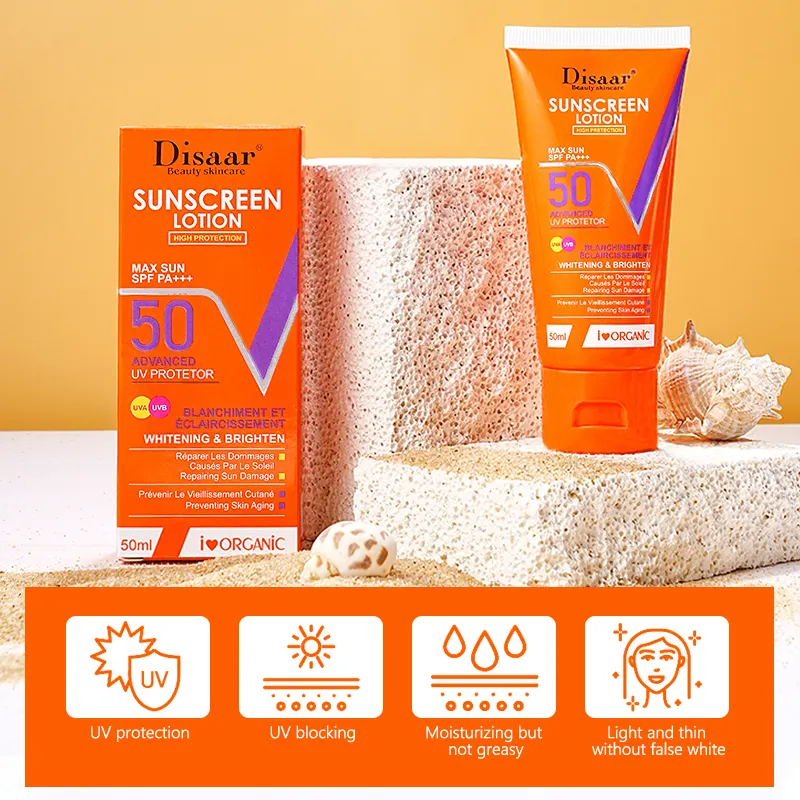 DISAAR Sunscreen Lotion Spf-50 Advance UV Protection | BIOAQUA Pakistan