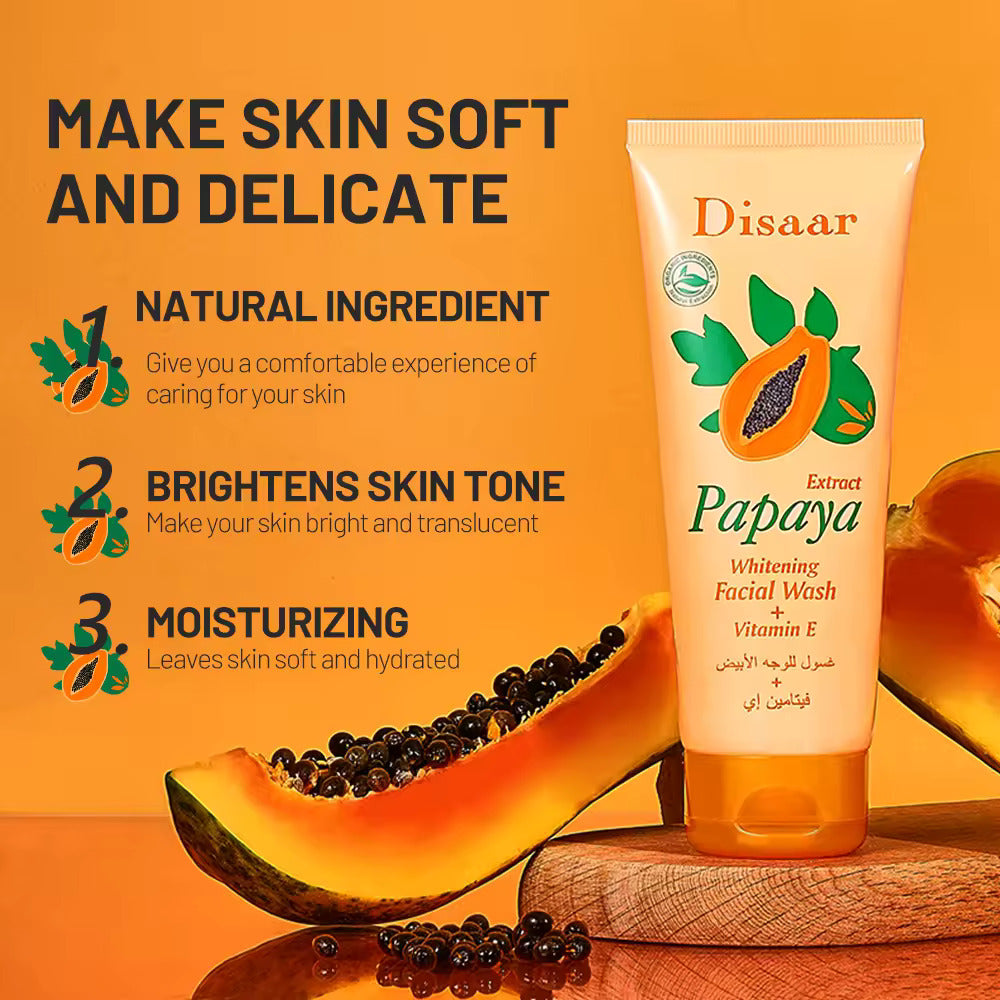 Disaar Papaya Extract Whitening Vitamin E Facial Wash 100g | BIOAQUA ...