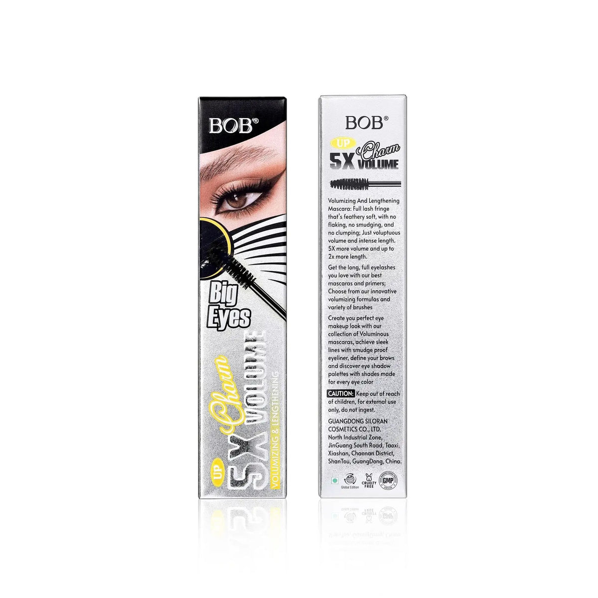 BOB 5X Volumizing and Lenghthening Big Eyes Volume Black Mascara ...