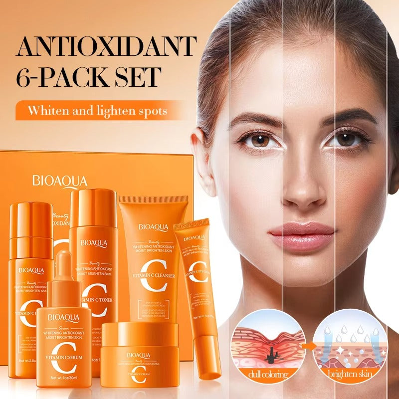 BIOAQUA Vitamin C Skincare Set | 6-Piece Whitening & Antioxidant Kit ...
