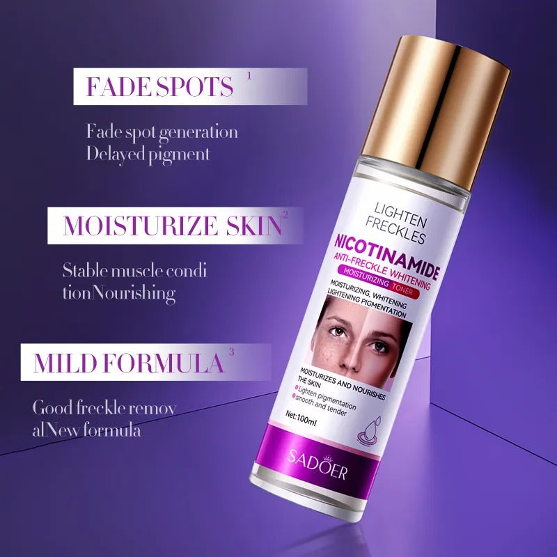 SADOER Nicotinamide Whitening Toner - Anti-Freckle & Brightening 100ml ...