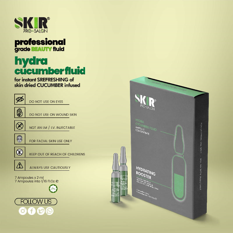 Skir Pro Salon Hydra Cucumber Fluid – Hydrating & Anti-Aging Cucumber ...