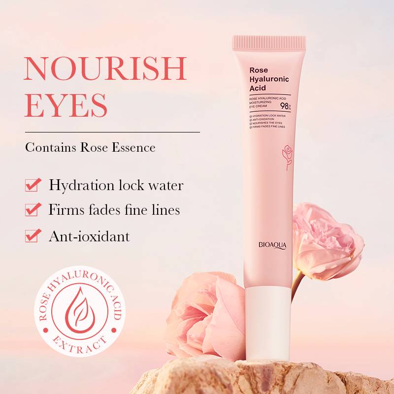 BIOAQUA Rose Eye Cream - Hyaluronic Acid Moisturizing 20g | BIOAQUA ...