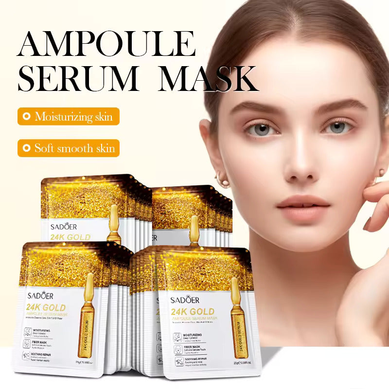 SADOER 24K Gold Ampoule Serum Facial Sheet Mask | BIOAQUA Pakistan