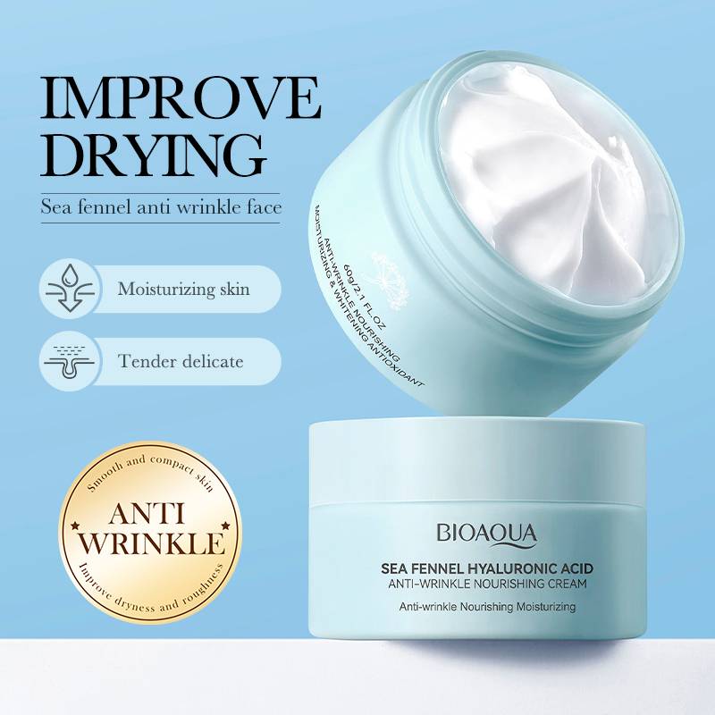 Bioaqua Sea Fennel Hyaluronic Acid Anti-Wrinkle Face Cream 60g ...