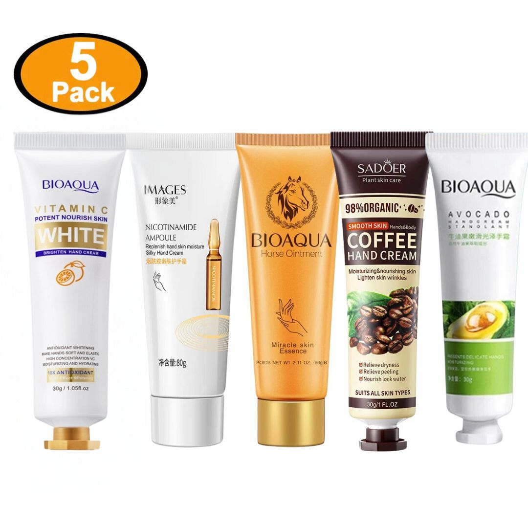 BIOAQUA Sadoer Pack of 5 Moisturizng Hand Cream Set | BIOAQUA Pakistan