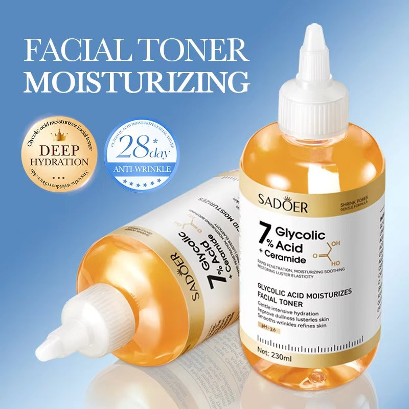 SADOER Glycolic Acid Moisturizing Facial Toner 230ml | Pore Refining ...