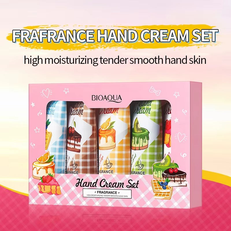 BIOAQUA Fruit Cake Hand Cream Set - 5 x20g for Women | BIOAQUA Pakistan