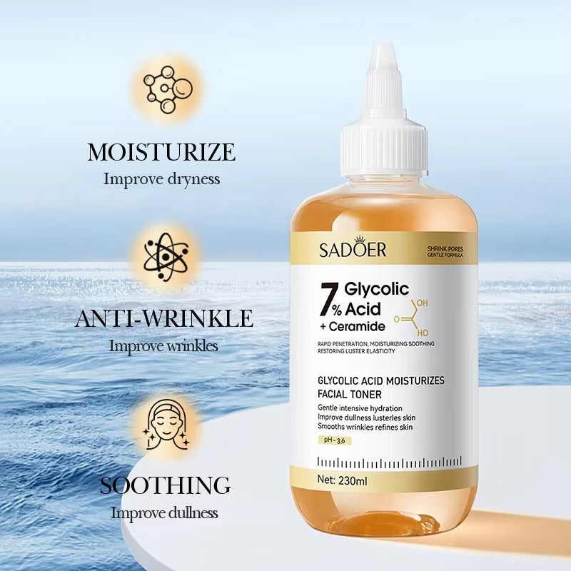 SADOER Glycolic Acid Moisturizing Facial Toner 230ml | Pore Refining ...
