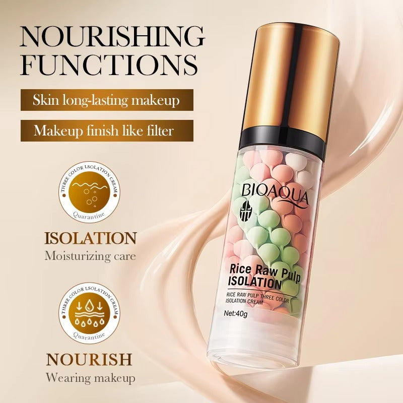 BIOAQUA Rice Isolation Cream – 3-Color Correcting & Hydrating Primer ...