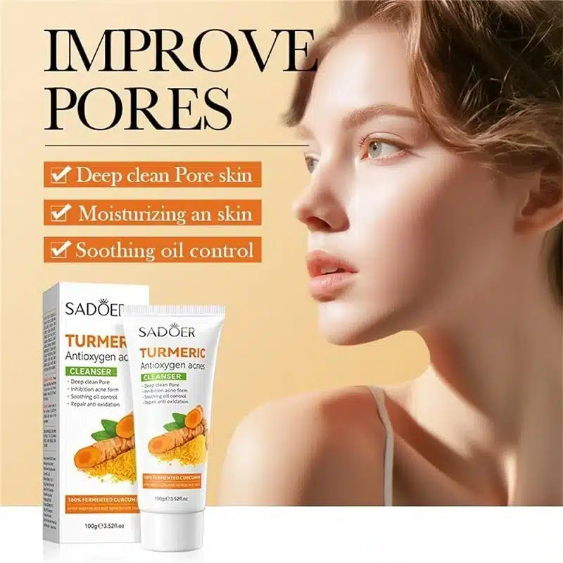 SADOER Turmeric Acne Cleanser - 100% Fermented Curcumin 100g | BIOAQUA ...