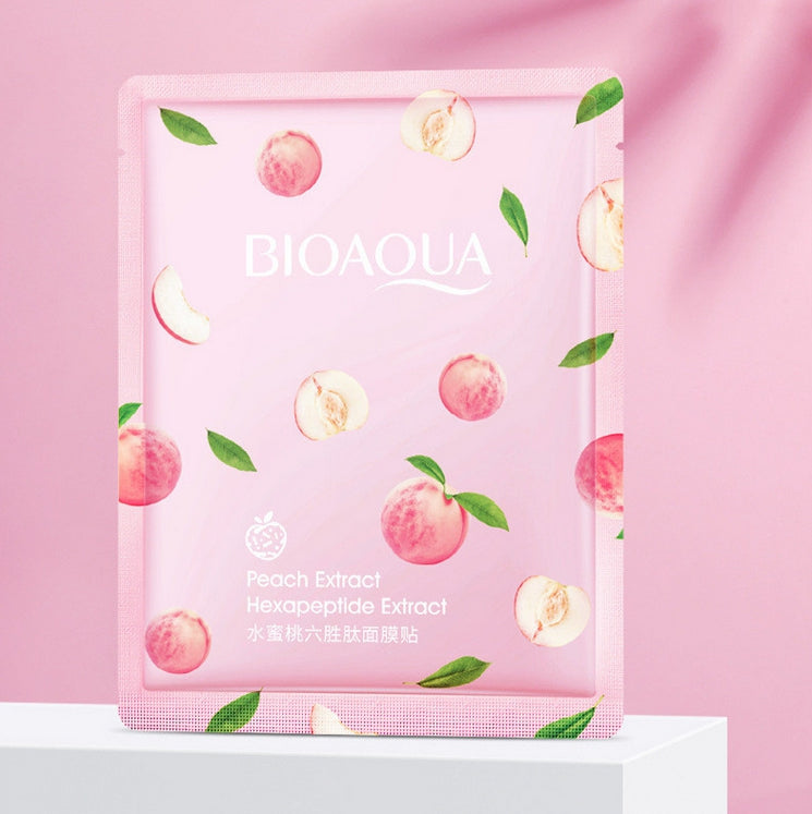 BIOAOUA Peach Facial Mask Moisturizer Face Sheet Mask | BIOAQUA Pakistan