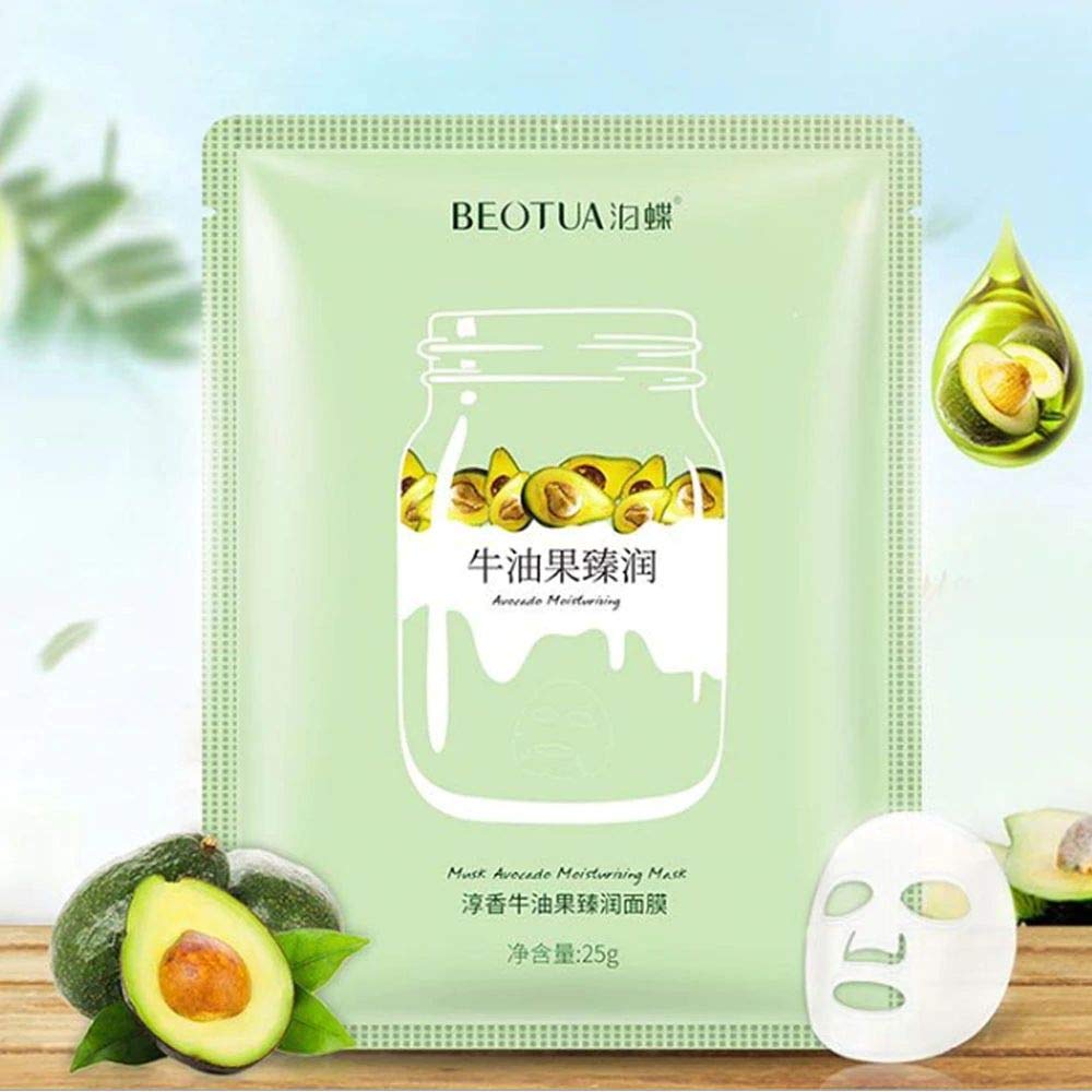 BEOTUA Natural Fruit Extracts Avocado Moisturizing Face Mask Sheet ...
